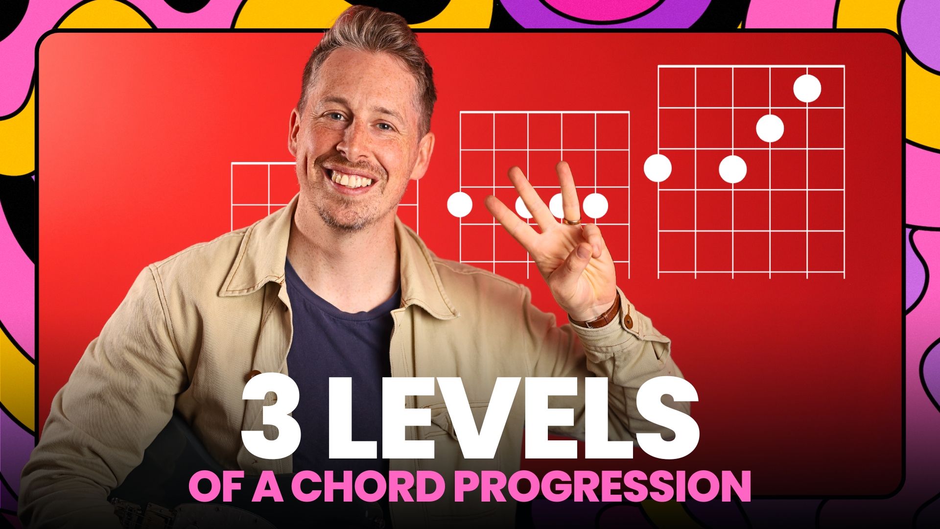 3 Levels Of A Chord Progression... Easy, Medium & Hard! | Guitar Club